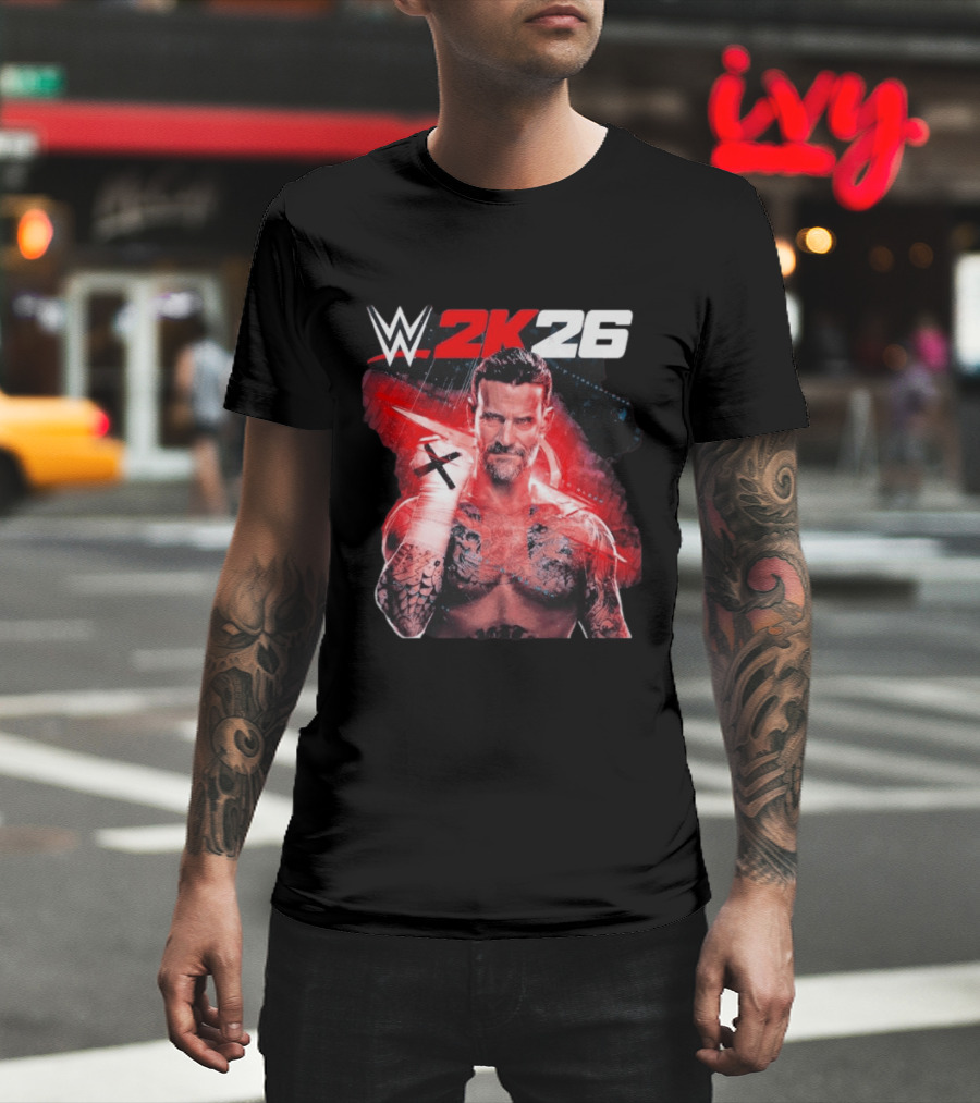 WWE 2K26 CM Punk Best In The World Cover Star Edition T-Shirt
