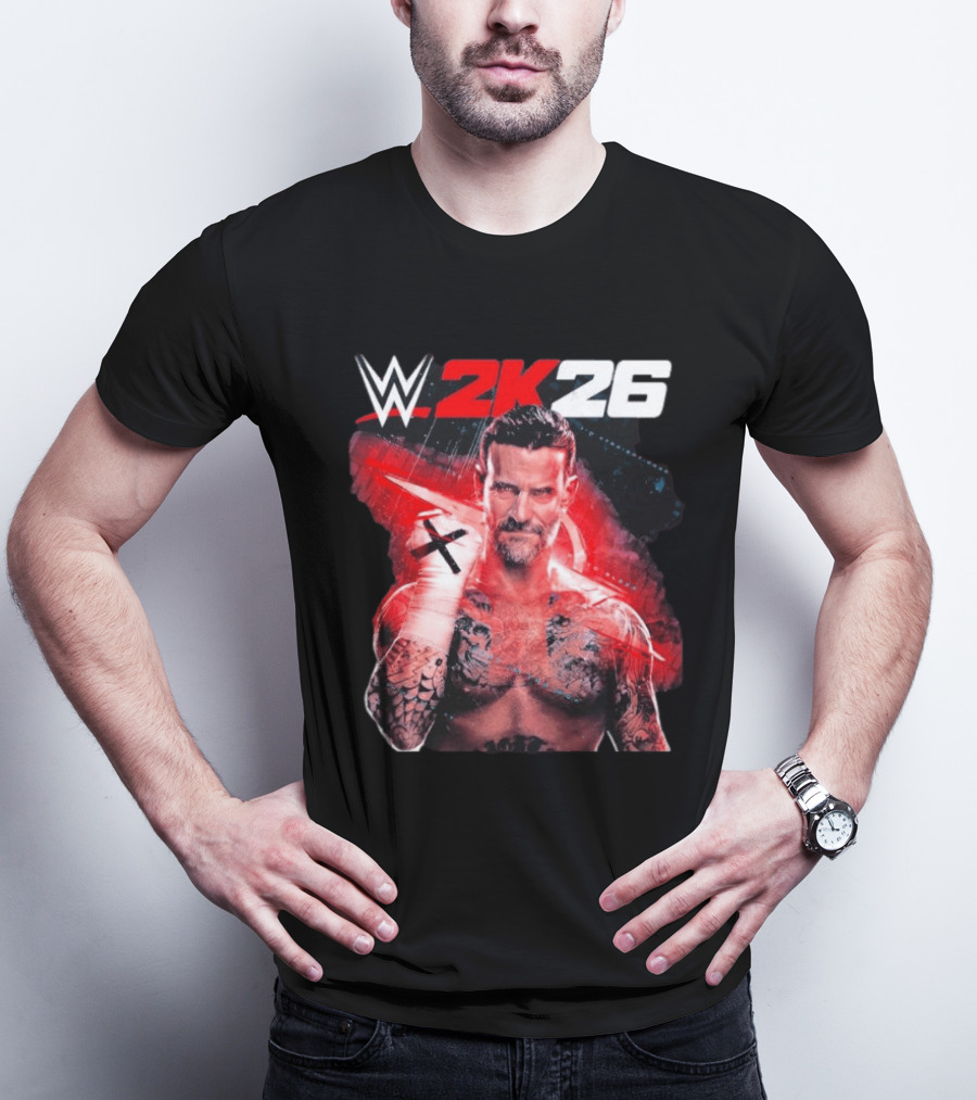 WWE 2K26 CM Punk Best In The World Cover Star Edition T-Shirt