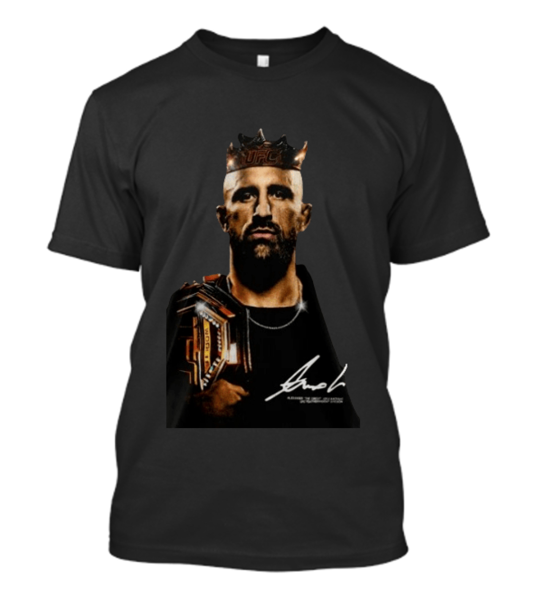 Alexander Volkanovski UFC Champion Signature With Crown And Belt T-Shirt