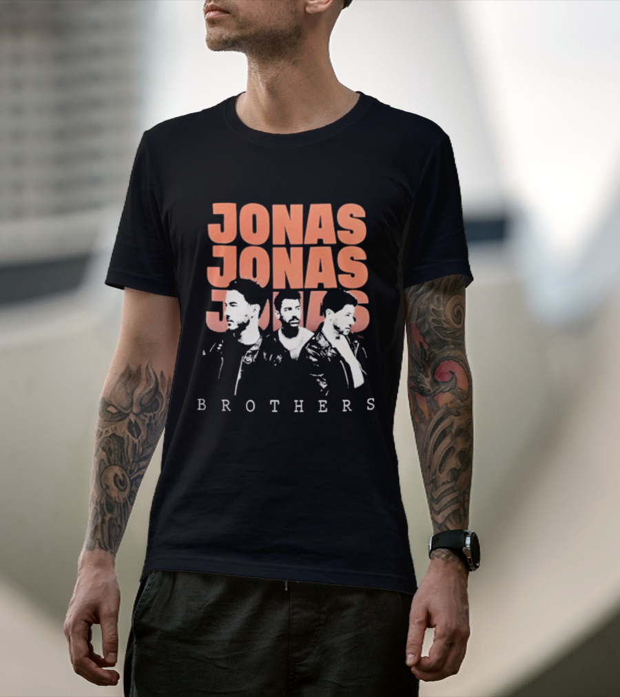 Jonas Brothers Repetitive Text Fan T-Shirt