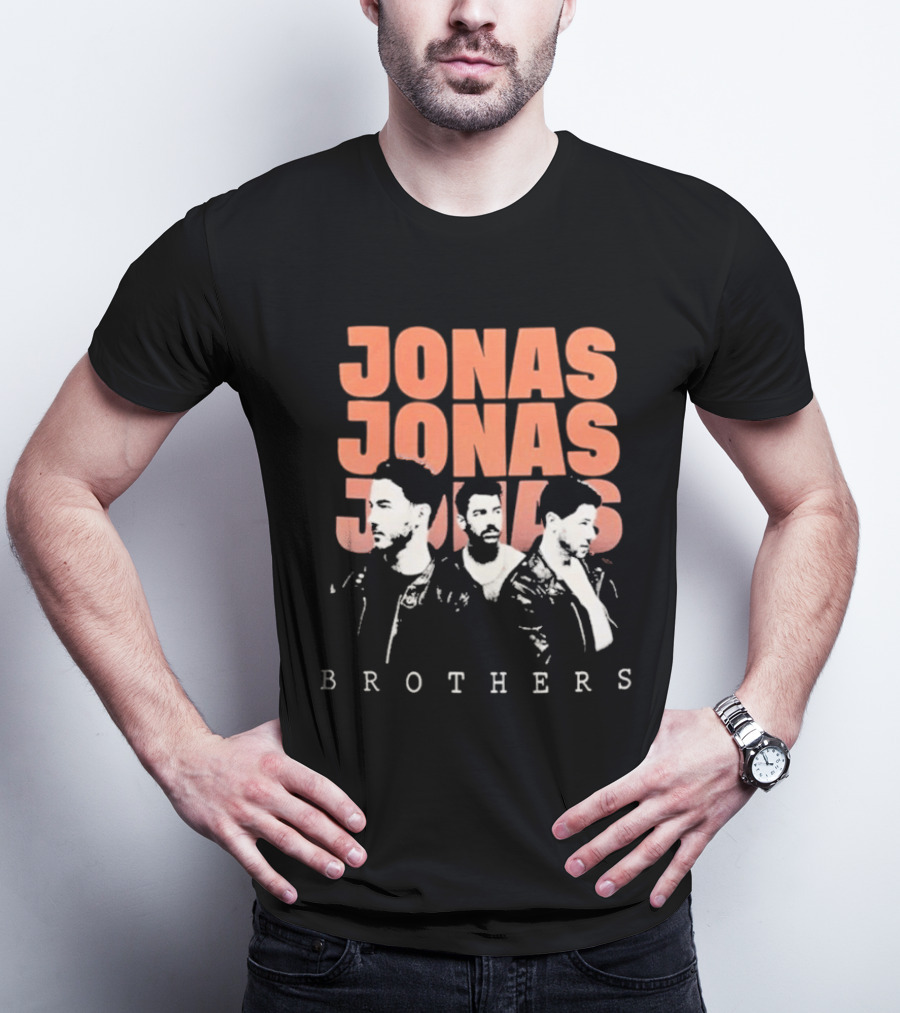 Jonas Brothers Repetitive Text Fan T-Shirt