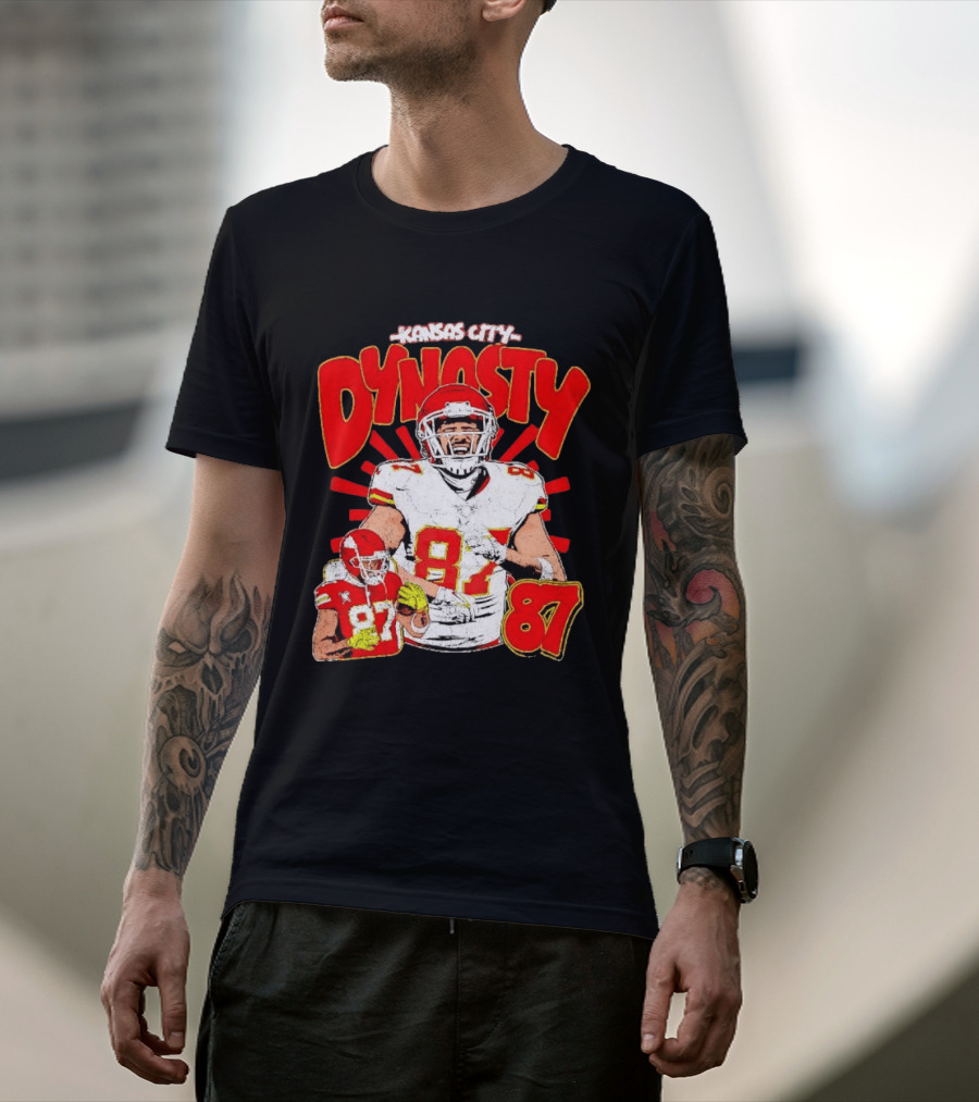 Kansas City Dynasty 87 Kelce Football Legacy T-Shirt