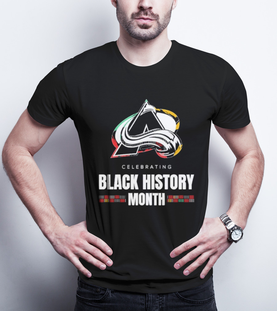 Celebrating Black History Month Colorado Avalanche T-Shirt