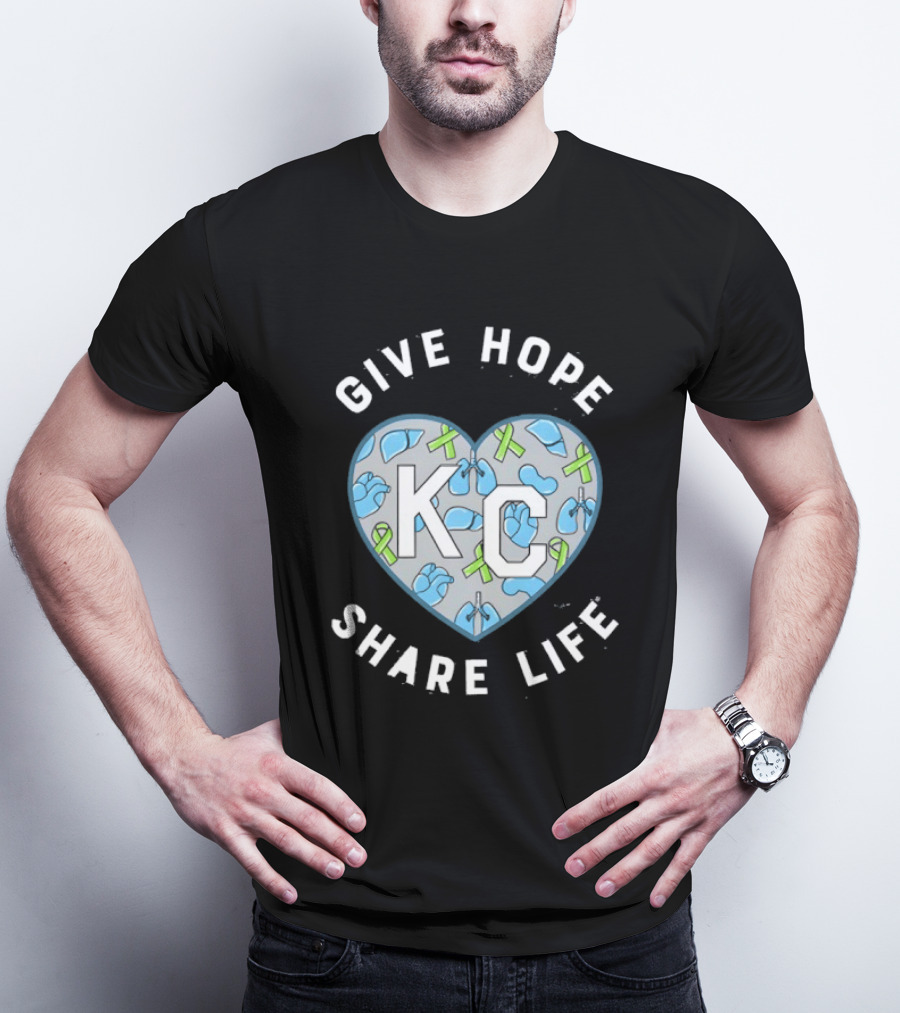 Midwest Transplant 2026 KC Heart Give Hope Share Life T-Shirt