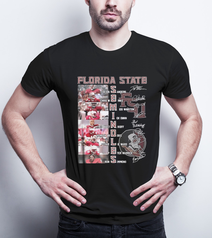 FSU Seminoles Football Player College Name And Thank You For The Memories T-Shirt