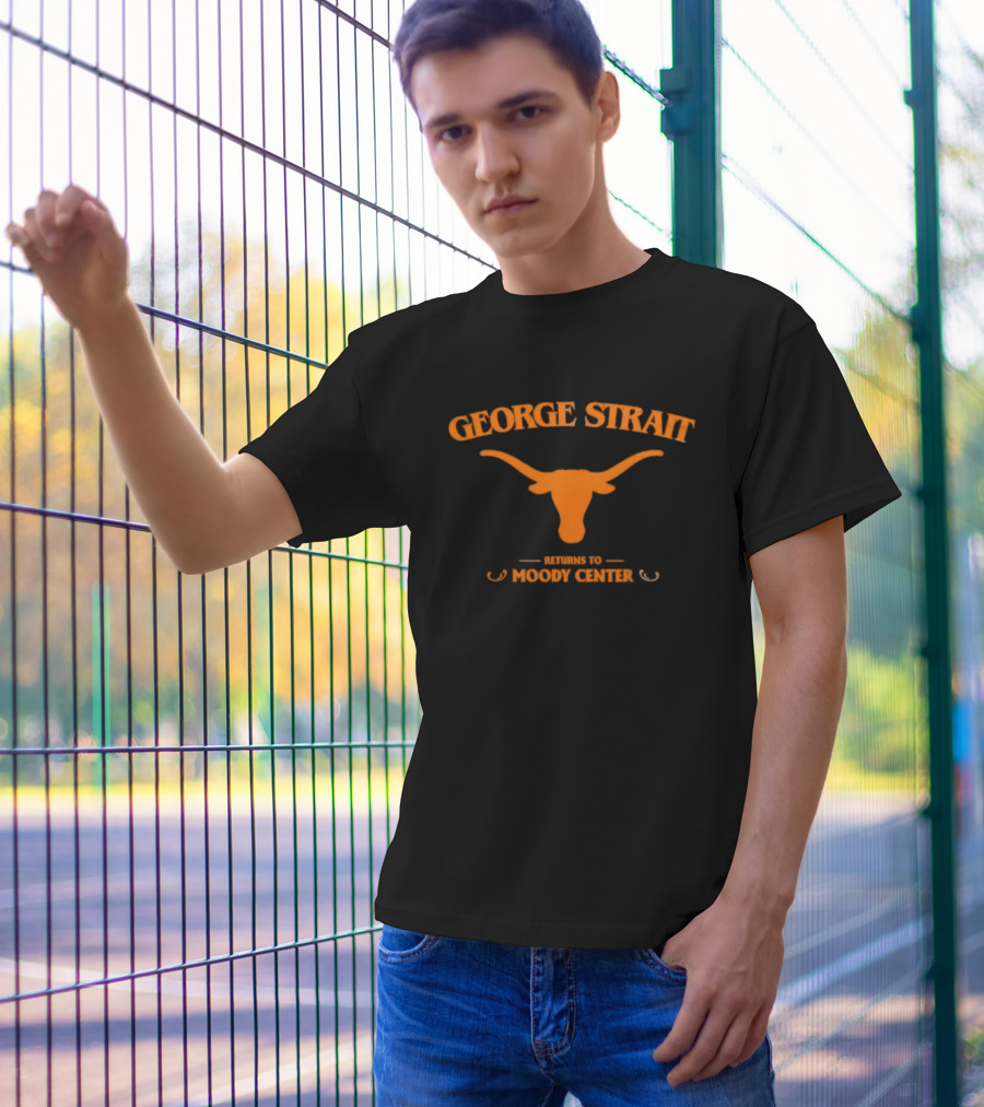 George Strait Longhorn Iconography Moody Center Return Event T-Shirt
