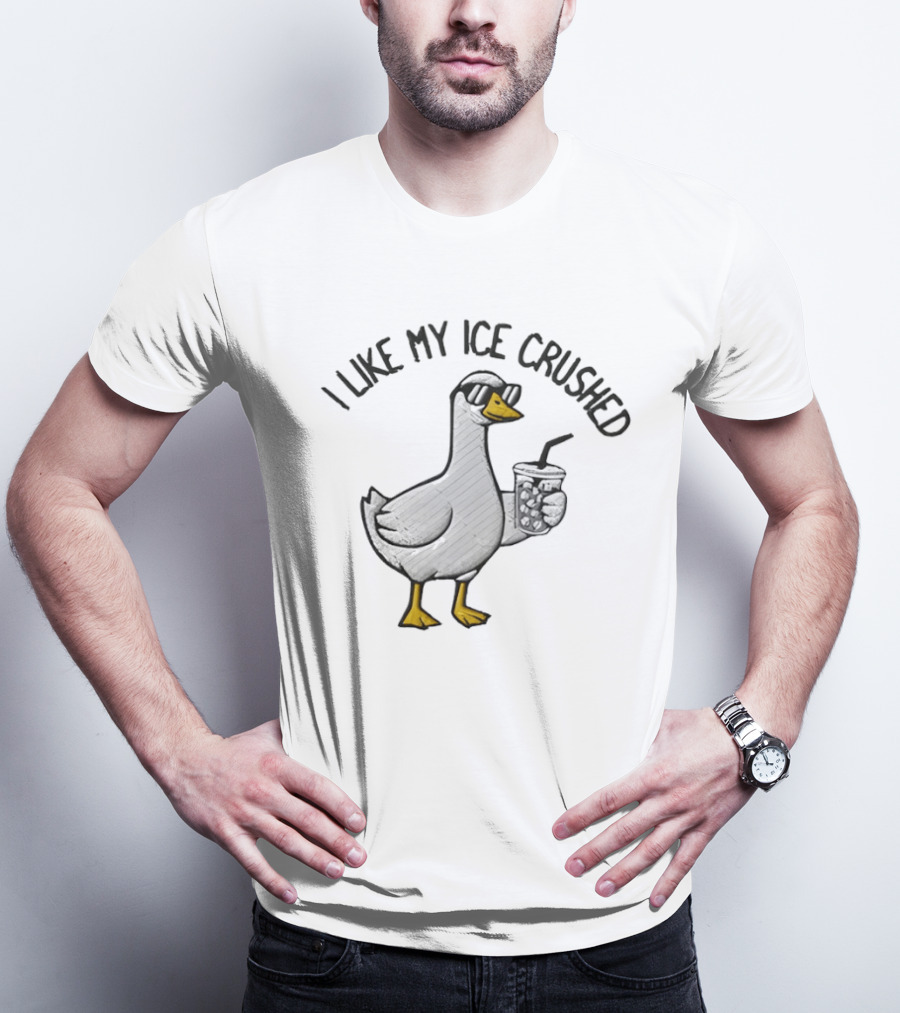 I Like My ICE Crushed Goose Abolish ICE T-Shirt