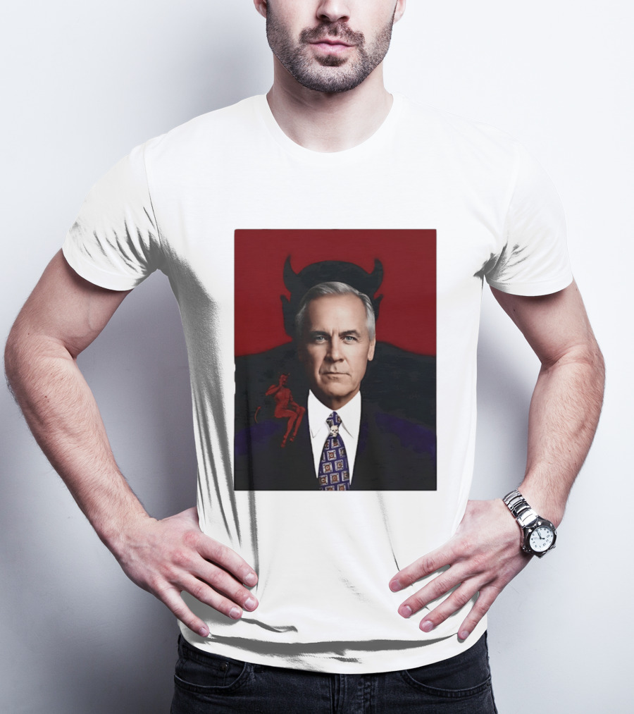 Mark Carney Devil Horns Red T-Shirt