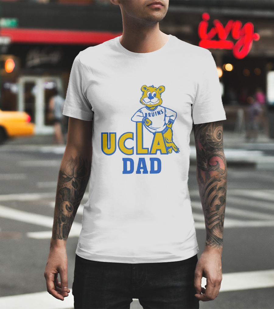 UCLA Dad Bruins Bear Mascot Official Mark Cuban T-Shirt