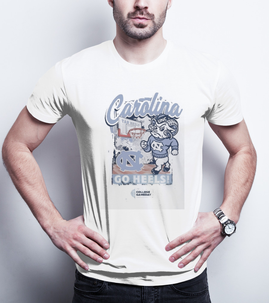 Carolina Tar Heels UNC Basketball Go Heels College Gameday T-Shirt