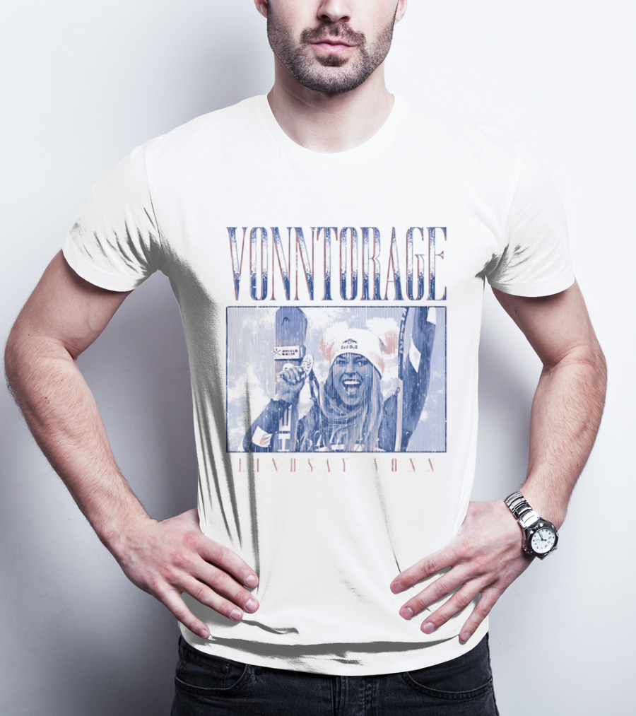 VONNtorage Lindsey Vonn Skiing Championship Fan Gear T-Shirt