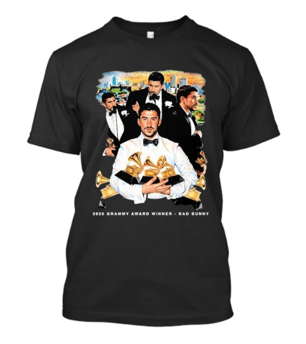 Congrats Bad Bunny 2026 Grammy Award Winner Album Of The Year T-Shirt