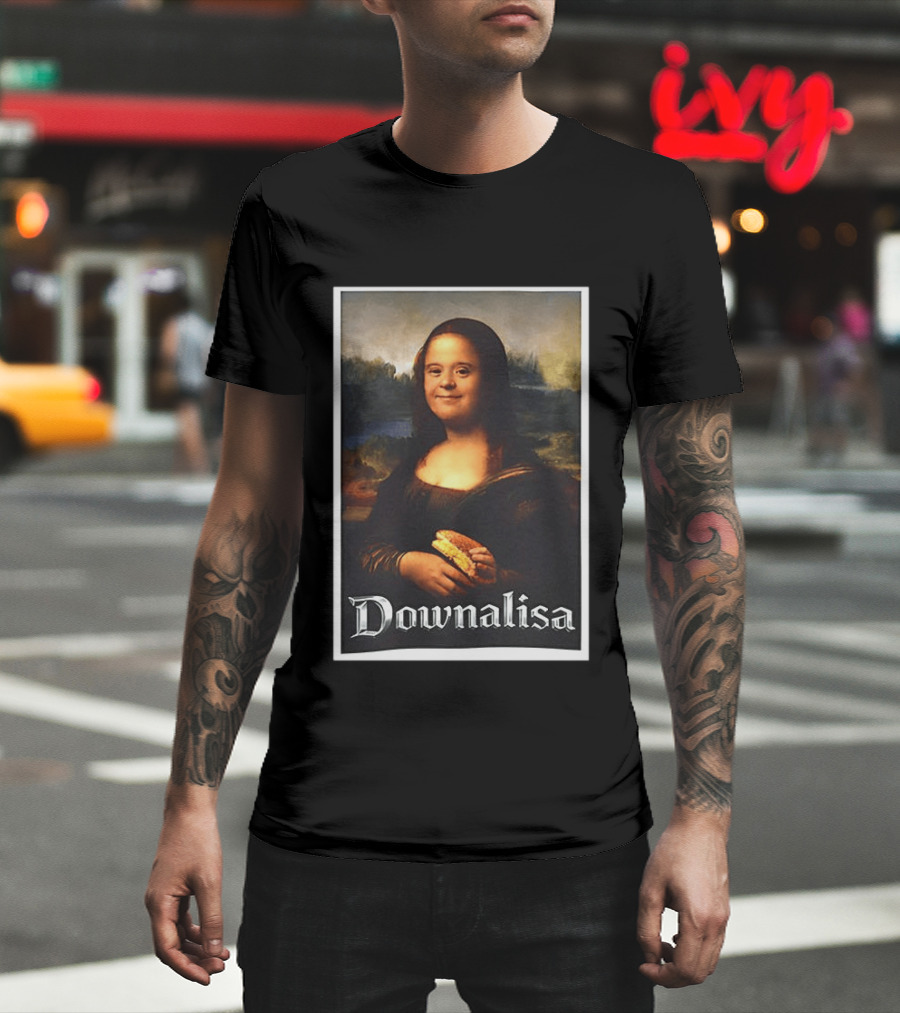 Monalisa Parody Downailsa Down Syndrome T-Shirt