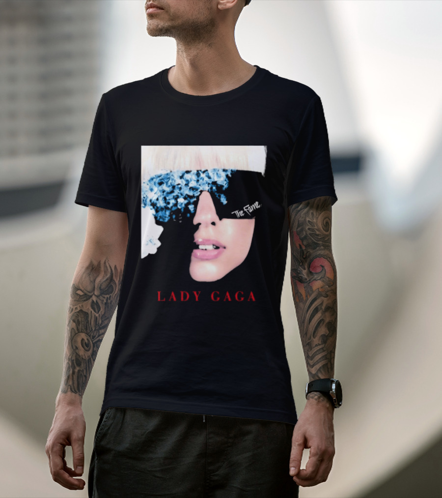 Lady Gaga The Fame Debut Album Iconic Glasses T-Shirt