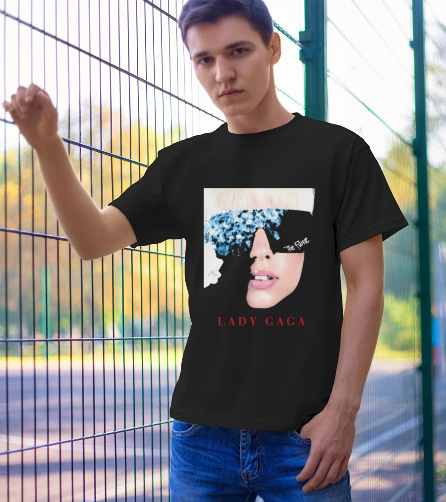 Lady Gaga The Fame Debut Album Iconic Glasses T-Shirt