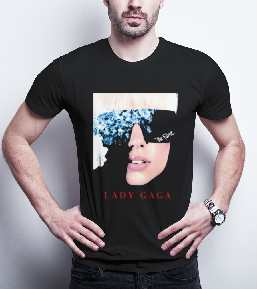 Lady Gaga The Fame Debut Album Iconic Glasses T-Shirt