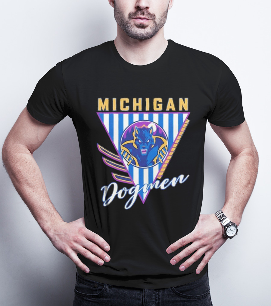 Michigan Dogmen Bimm Ridder Navy Vintage Sports T-Shirt