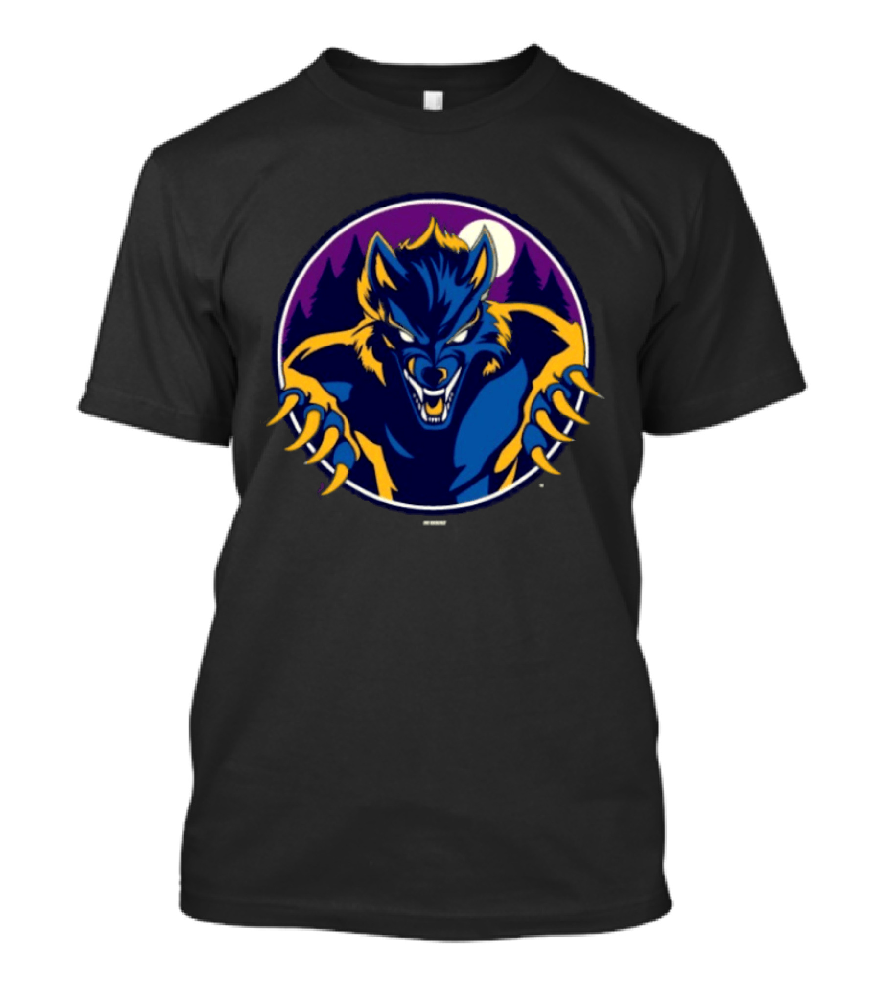 Michigan Dogmen Bimm Ridder Wolf Moon Forest Clawing Beast T-Shirt