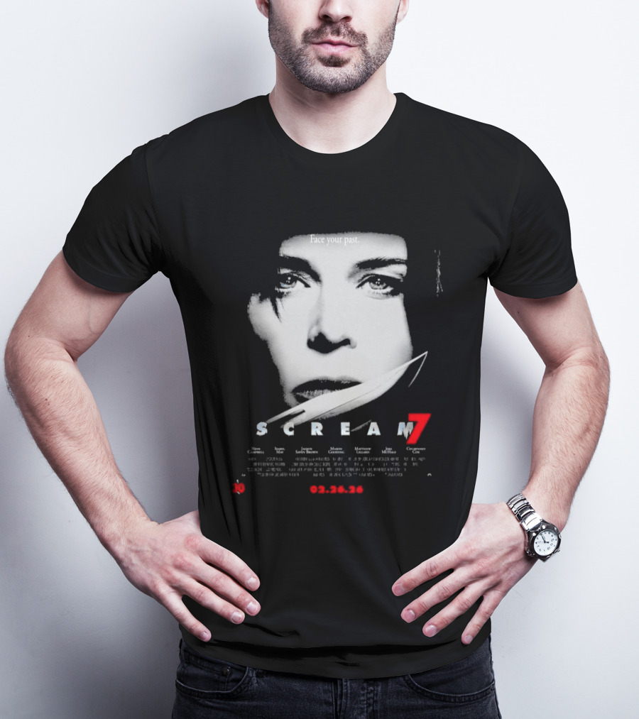 Scream 7 Face Your Past February 26 2026 T-Shirt