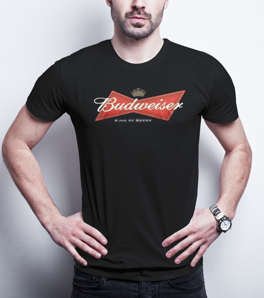 Budweiser Anniversary 150 Years King Of Beers Red Bowtie T-Shirt