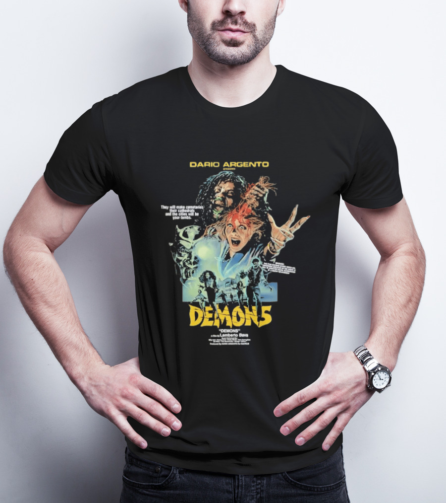 Dario Argento Demons Orgy Of Bloodshed Lamberto Bava Cult Horror Film T-Shirt