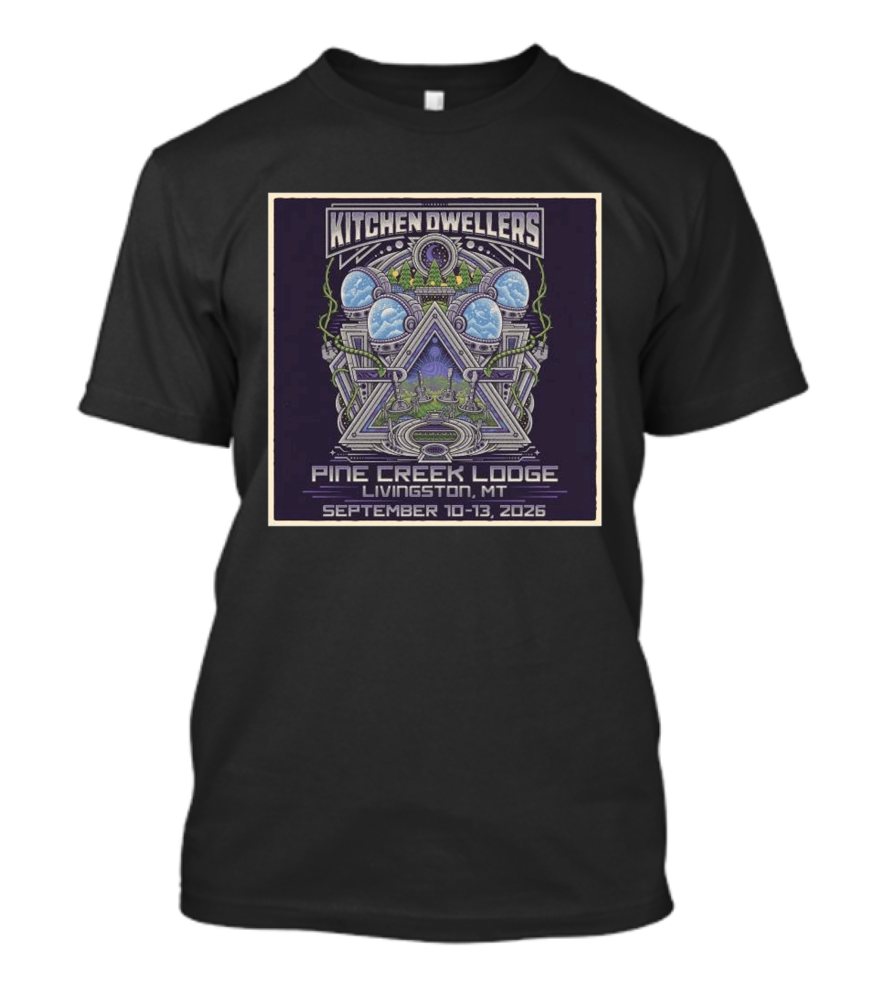 Kitchen Dwellers Pine Creek Lodge Livingston MT September 10 13 2026 T-Shirt
