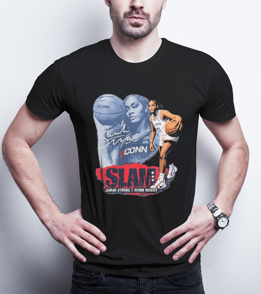 UConn Huskies SLAM Sarah Strong Basketball Legend T-Shirt