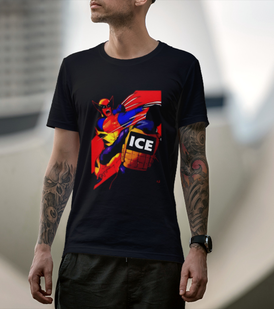 Wolverine Fuck ICE Forever And Always Claws Action T-Shirt