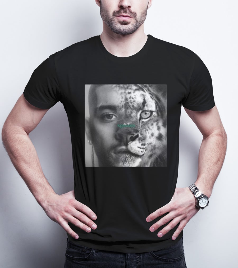 Zayn Konnakol Half Human Half Leopard Face T-Shirt