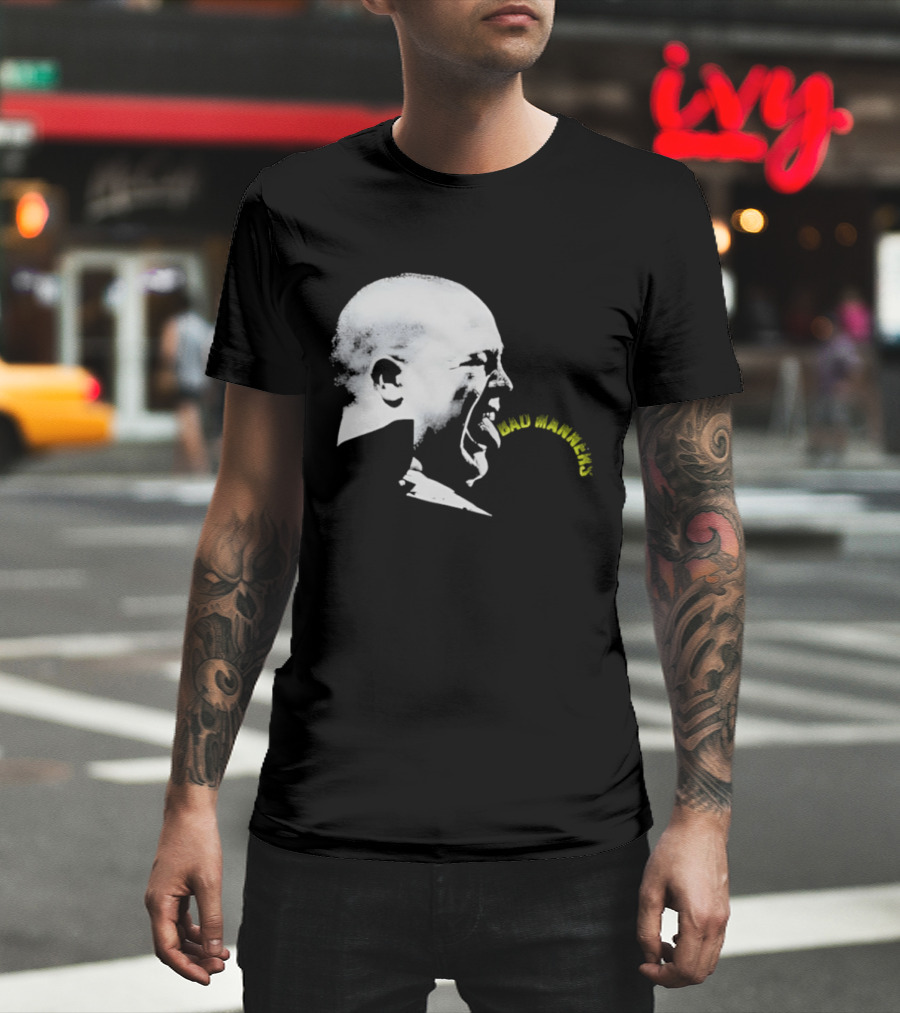 Bad Manners Buster Bloodvessel Tongue Out Profile T-Shirt