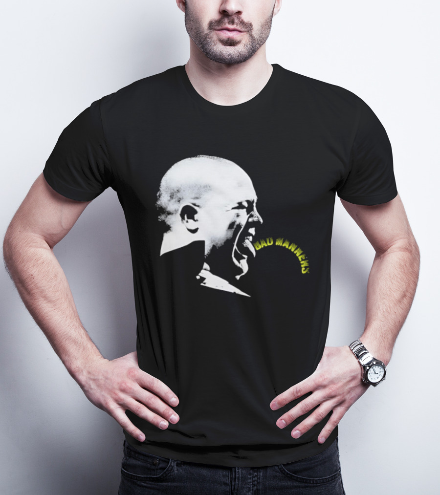 Bad Manners Buster Bloodvessel Tongue Out Profile T-Shirt