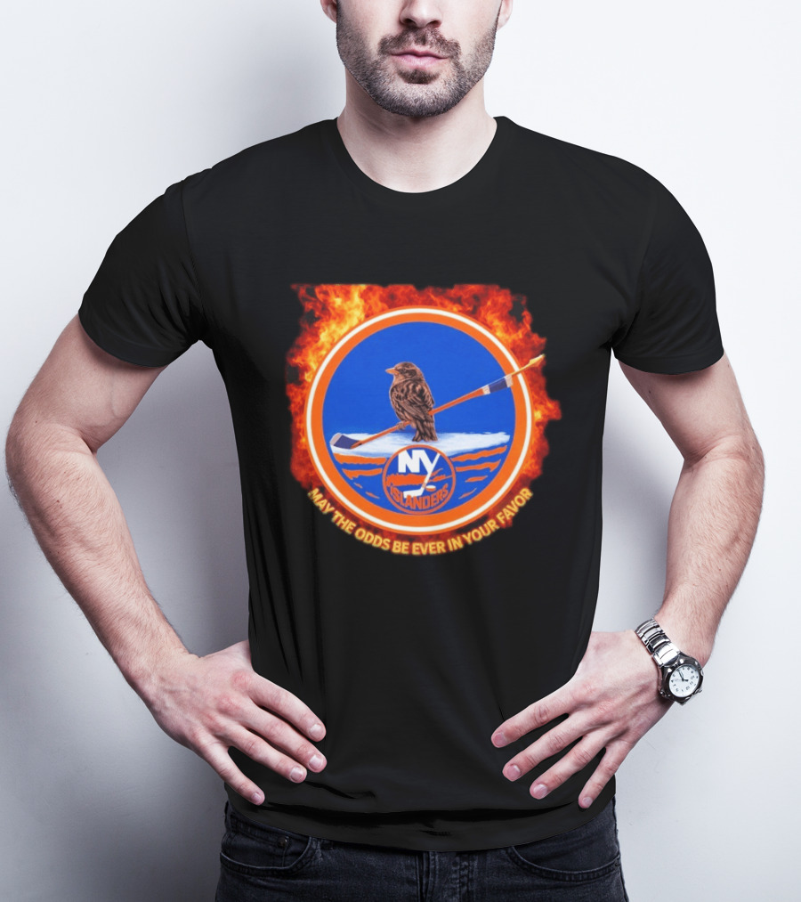 May The Odds Be Ever In Your Favor NY Islanders Rally Bird Hockey T-Shirt