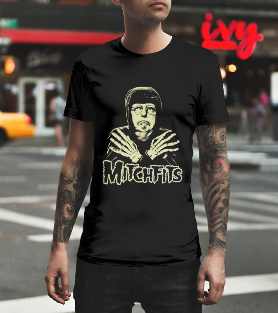 Misfits Holiday Horror Punk Skeleton Icon Holiday T-Shirt