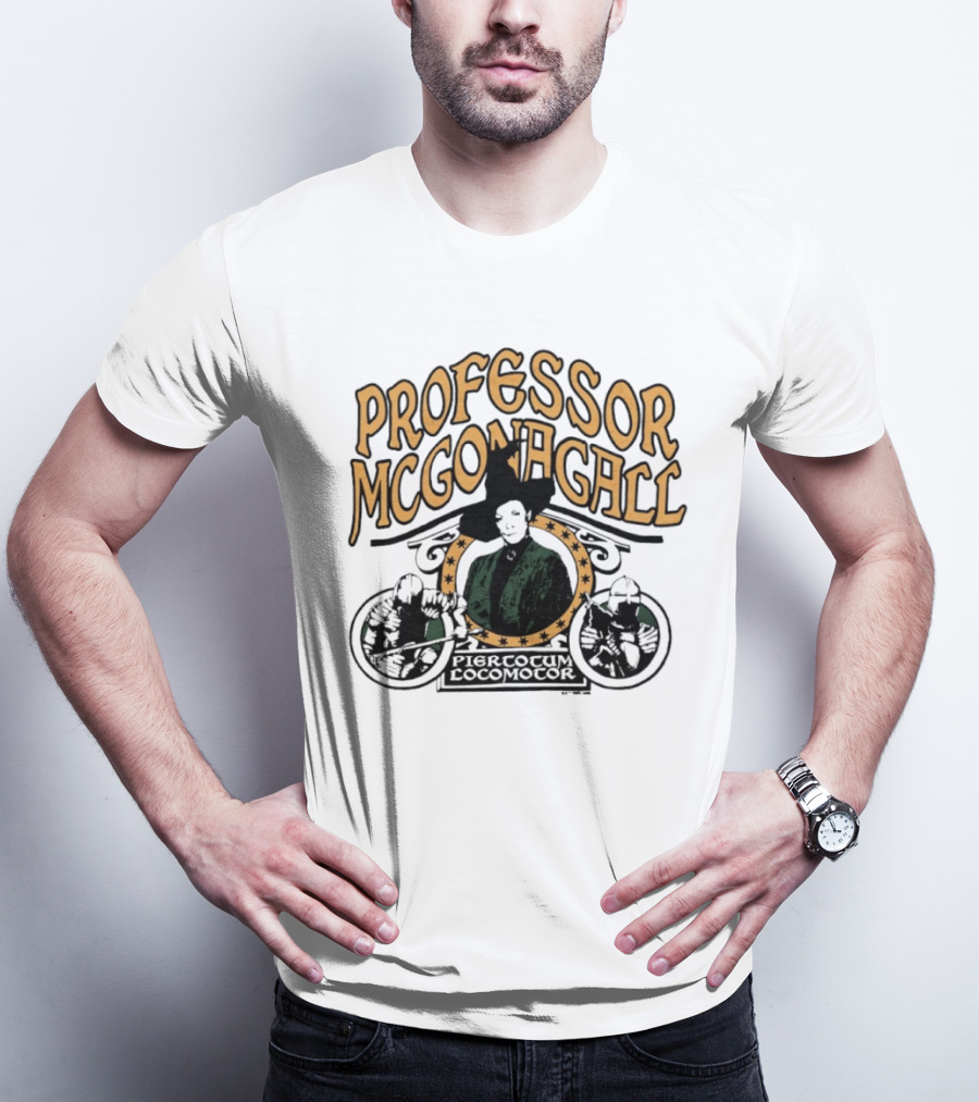 Professor McGonagall Piertotum Locomotor Magic Spell T-Shirt