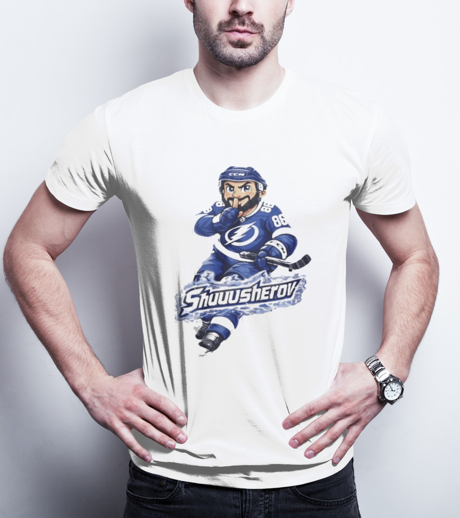 Tampa Bay Lightning Nikita Kucherov Shuuusherov Hockey Player T-Shirt