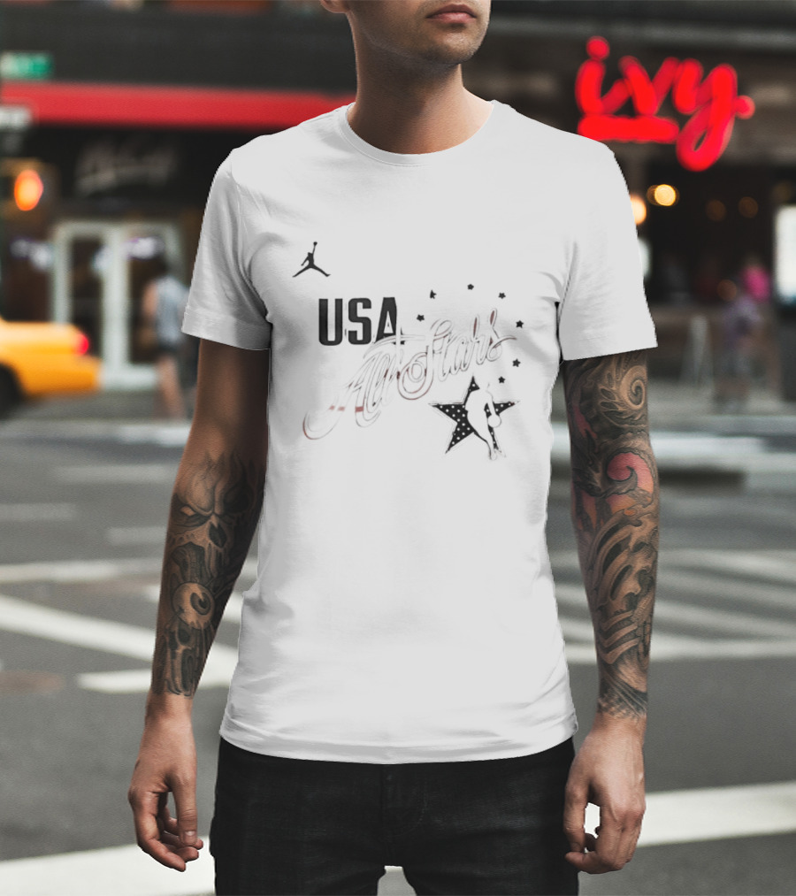 USA All Stars 2026 Basketball Jumpman Stars T-Shirt