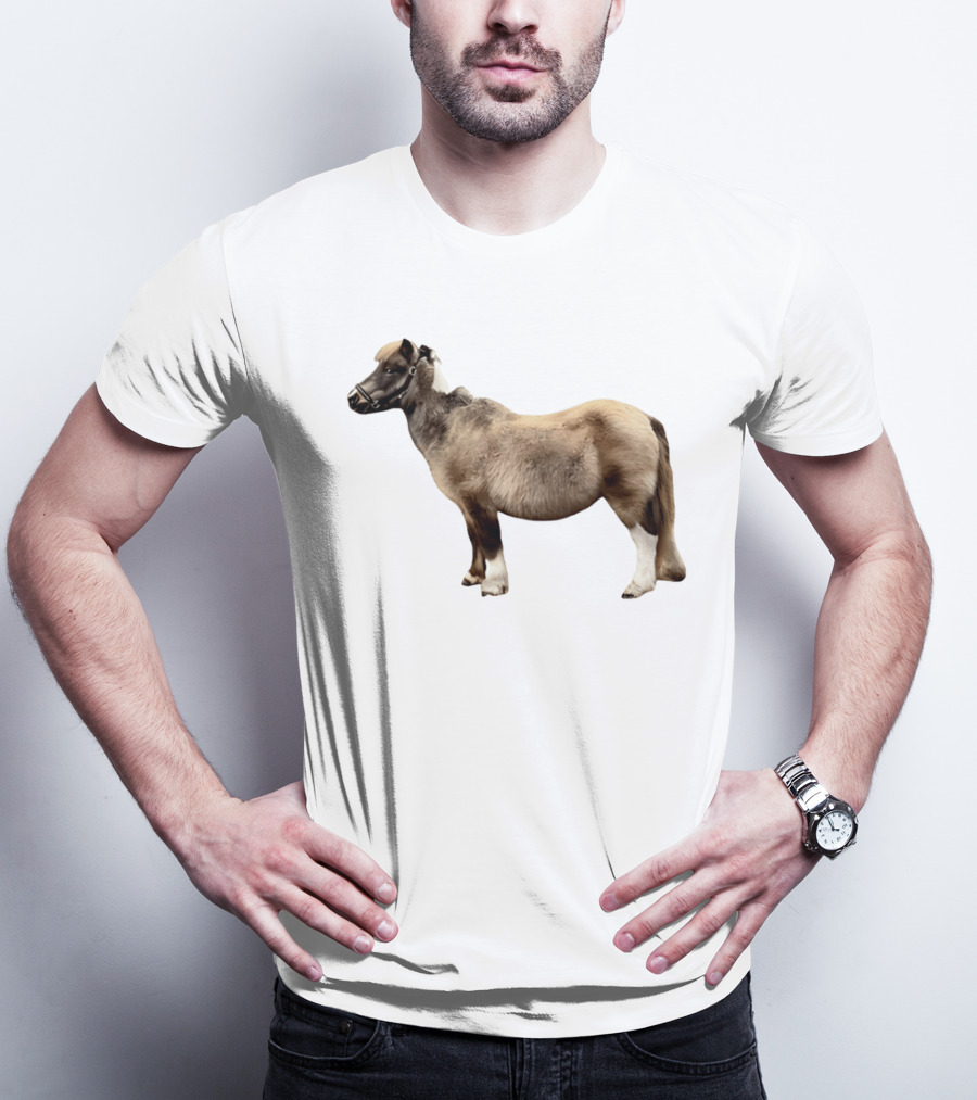 Doug Shetland Pony And Horse Hybrid Image T-Shirt
