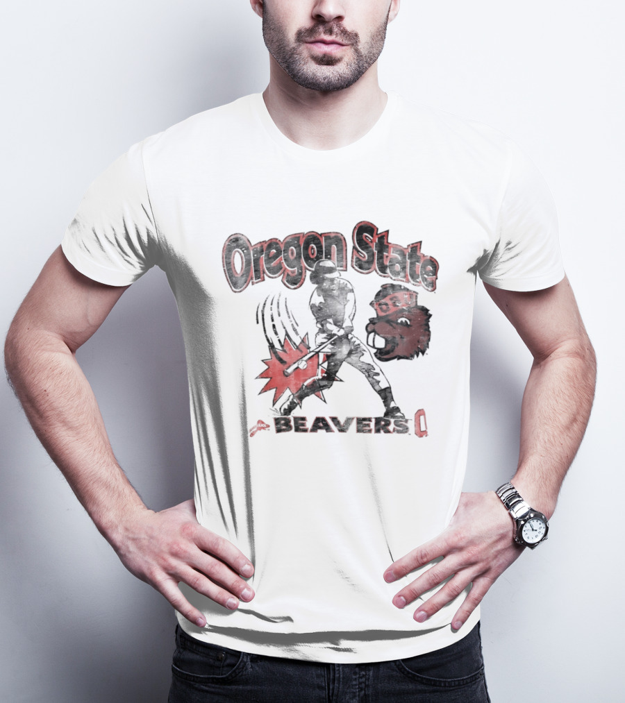 Oregon State Beavers OSU Baseball Player T-Shirt