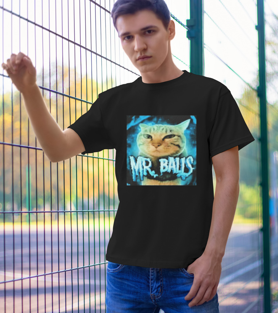 Mr Balls Cat T-Shirt
