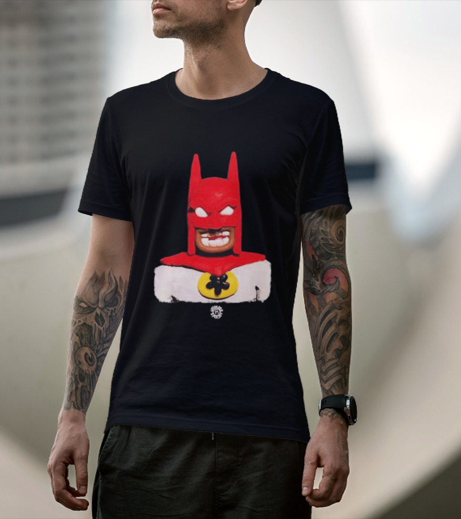 Spooky Vameee Batman Red White Figure T-Shirt