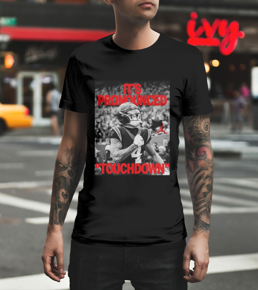 Tetairoa McMillan Carolina Panthers Jordan It's Pronounced Touchdown T-Shirt