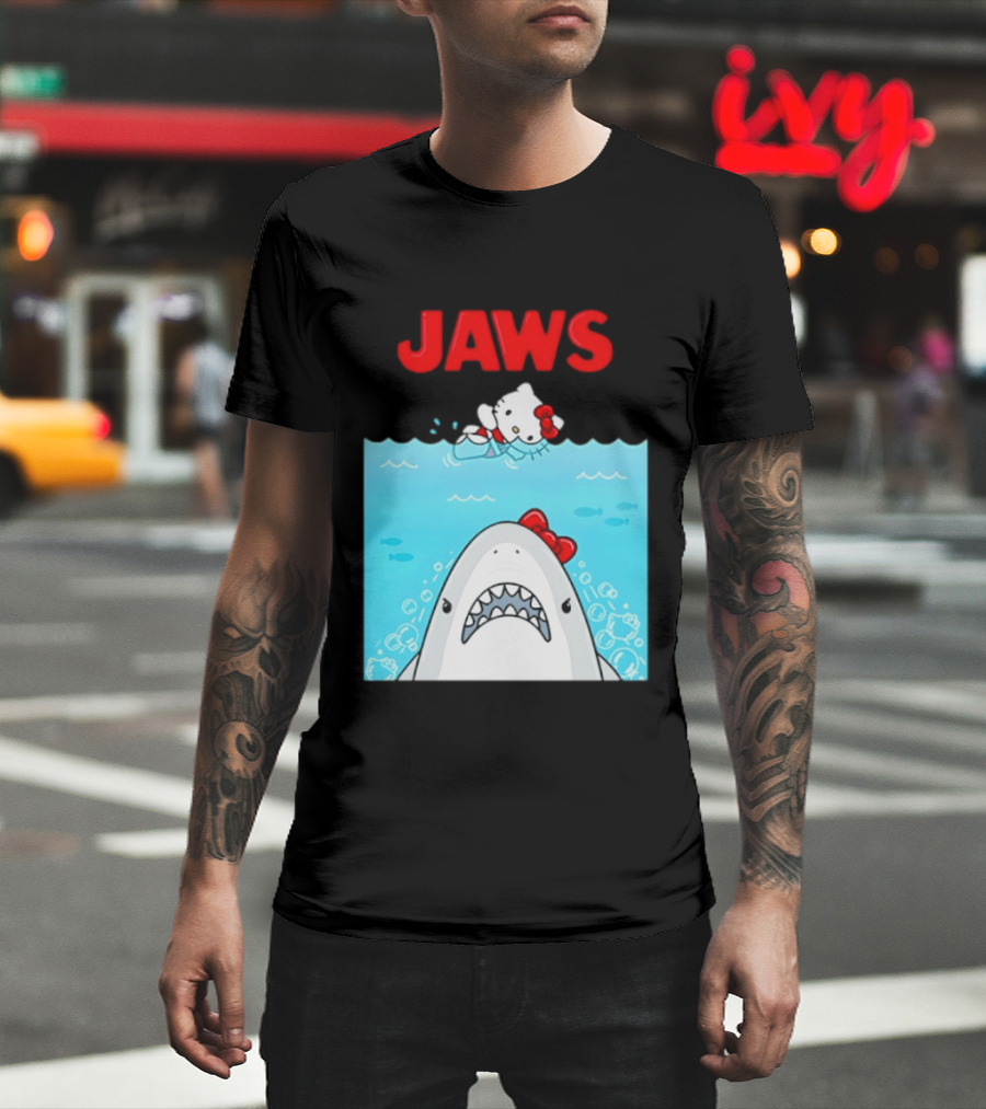 Hello Kitty Jaws Universal Studios Collaboration T-Shirt