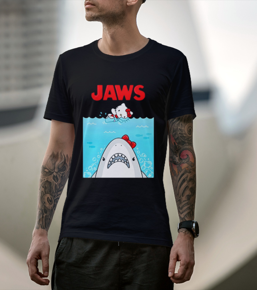 Hello Kitty Jaws Universal Studios Collaboration T-Shirt