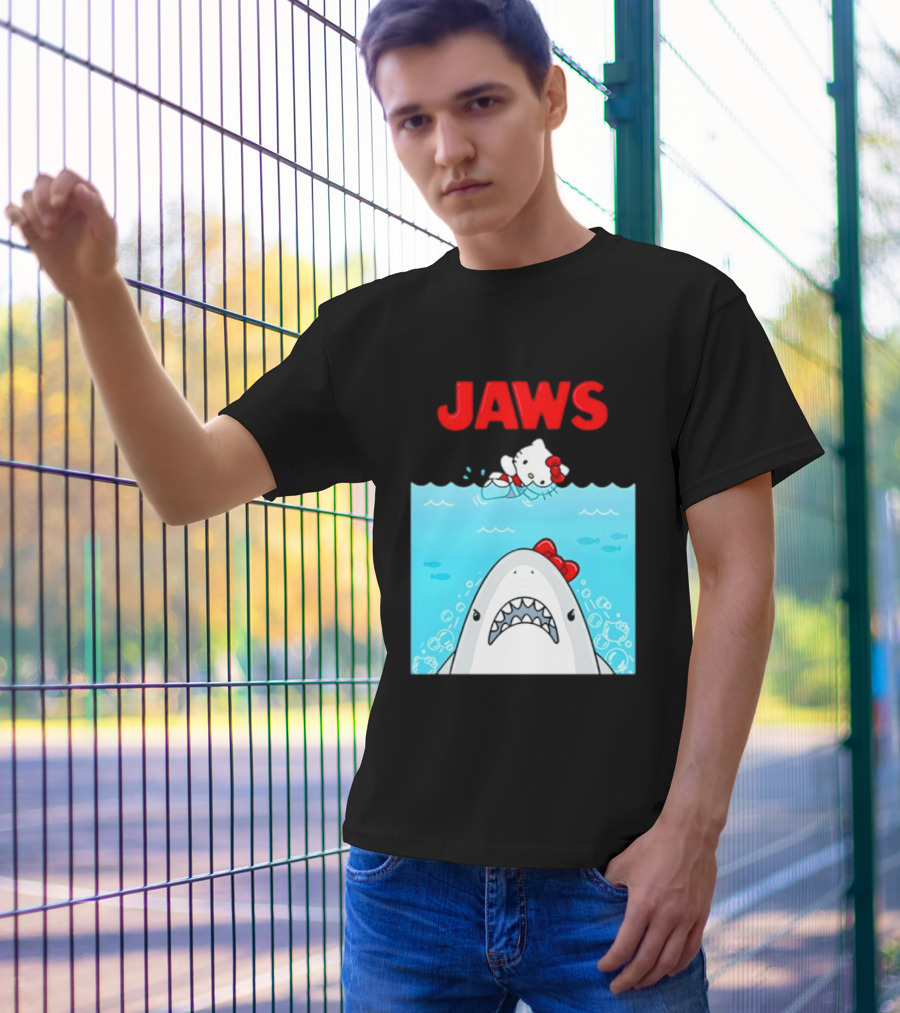Hello Kitty Jaws Universal Studios Collaboration T-Shirt