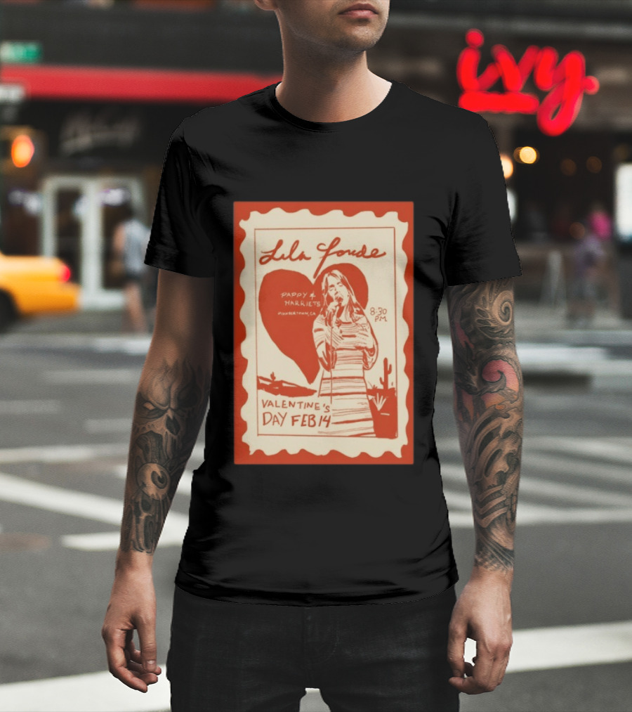 Lila Forde Valentine's Day February 14 Pappy Harriets Pioneertown CA 2026 T-Shirt