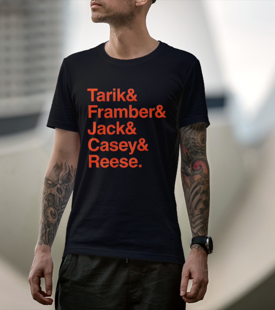 Detroit Tigers Tarik Framber Jack Casey Reese Player Names T-Shirt