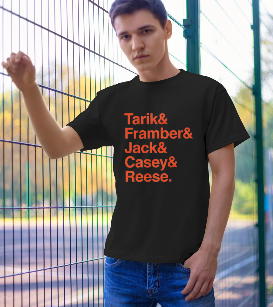 Detroit Tigers Tarik Framber Jack Casey Reese Player Names T-Shirt