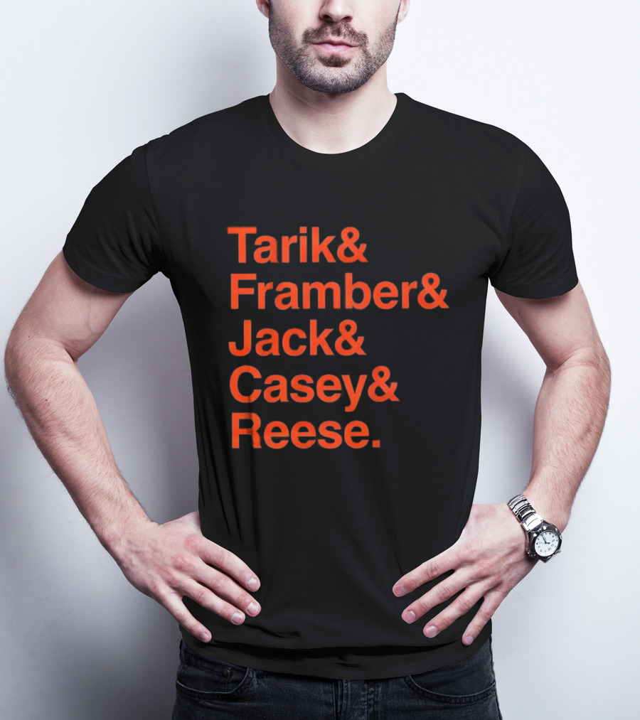 Detroit Tigers Tarik Framber Jack Casey Reese Player Names T-Shirt