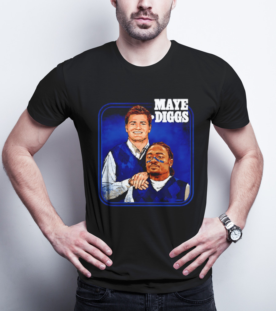 Drake Maye Stefon Diggs Step Brothers Comedy T-Shirt