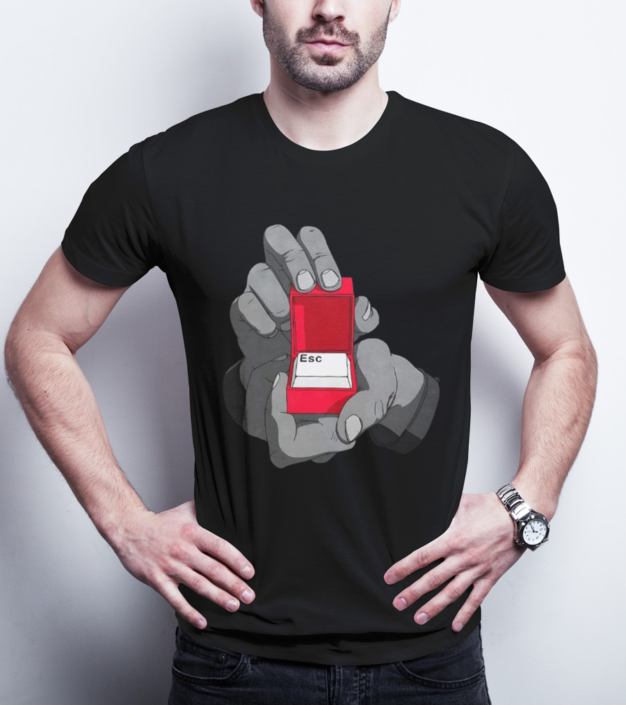 Red Box Proposal ESC Key Meme T-Shirt